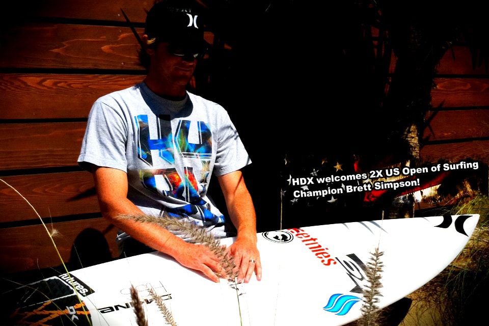 HDX Signs Brett Simpson - Surfer