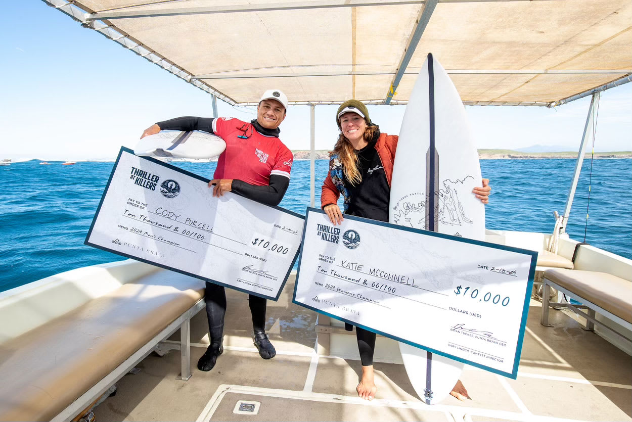 Cody Purcell, Katie McConnell Win Inaugural Thriller At Killers In Pumping Surf Conditions ...