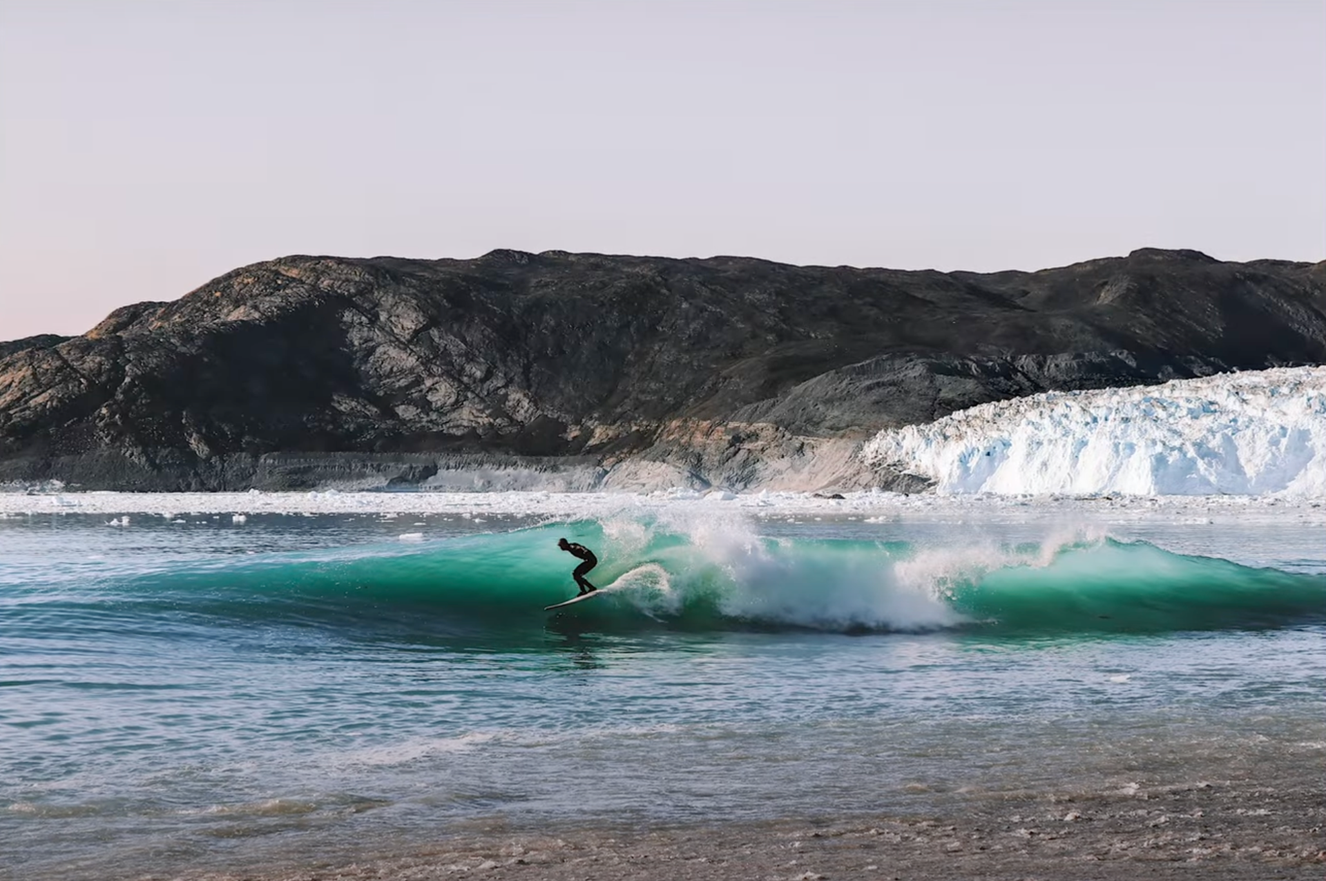 Watch: Surfer Scores Surprisingly Epic Glacier Wave in Greenland - Surfer