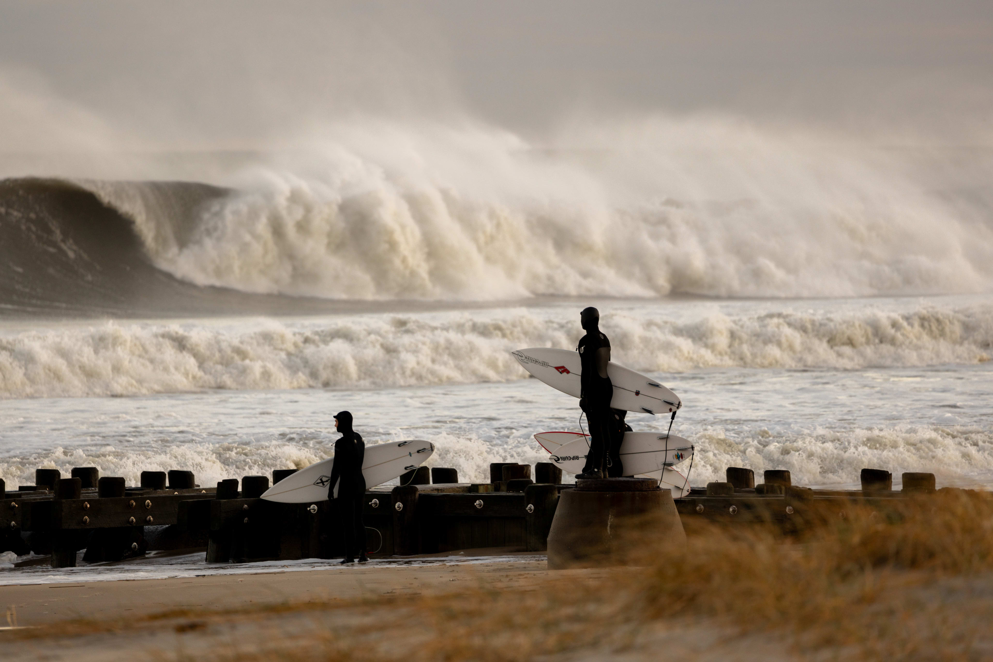 Bomb Cyclone Swell Sends Biggest Swell in Years to New Jersey Shoreline ...